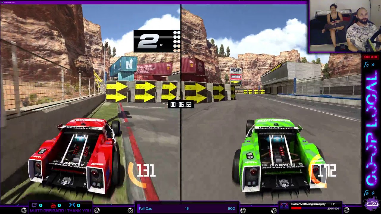 Aloprando com a patroa no trackmania turbo ( Multiplayer LOCAL ) - YouTube