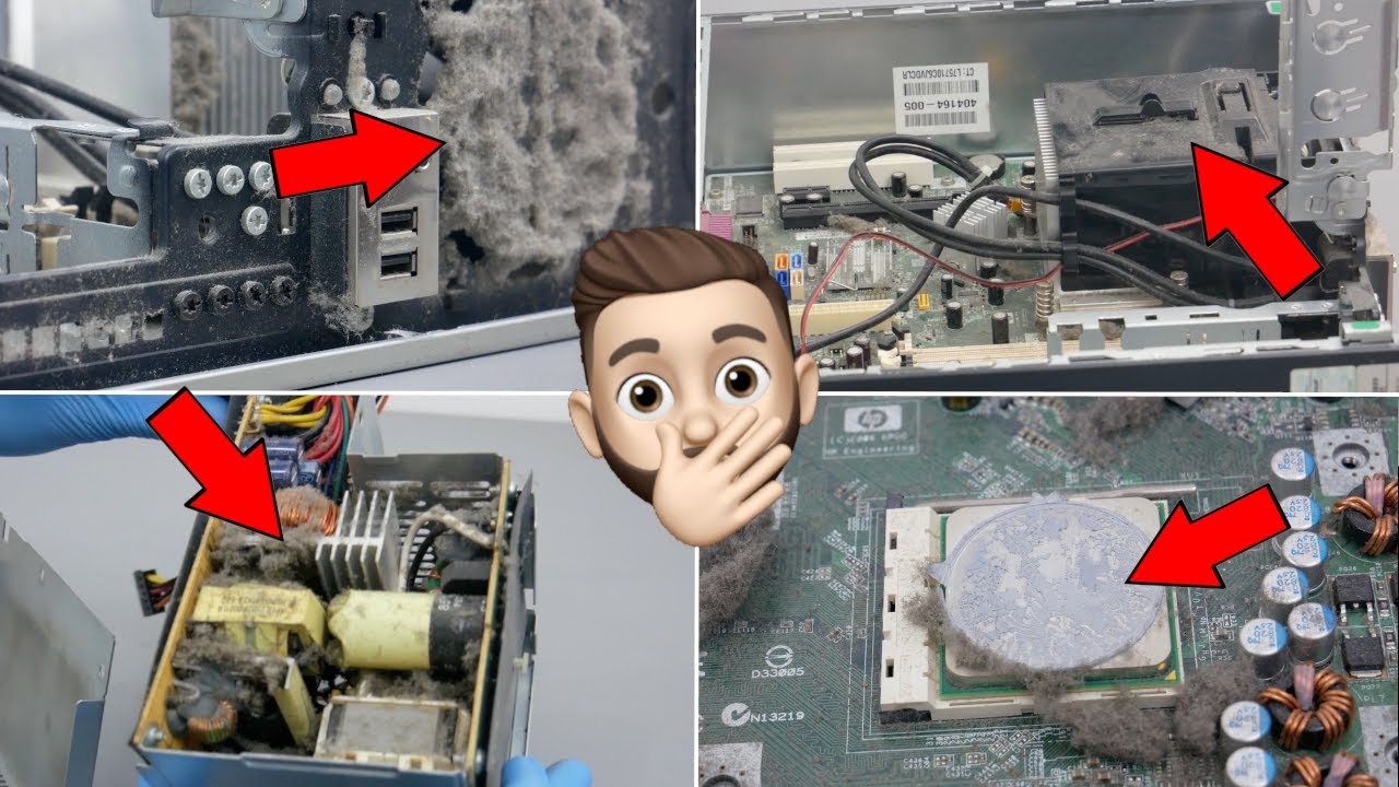 Let's CLEAN this 15 years OLD Computer (HP Compaq dc5750) - YouTube