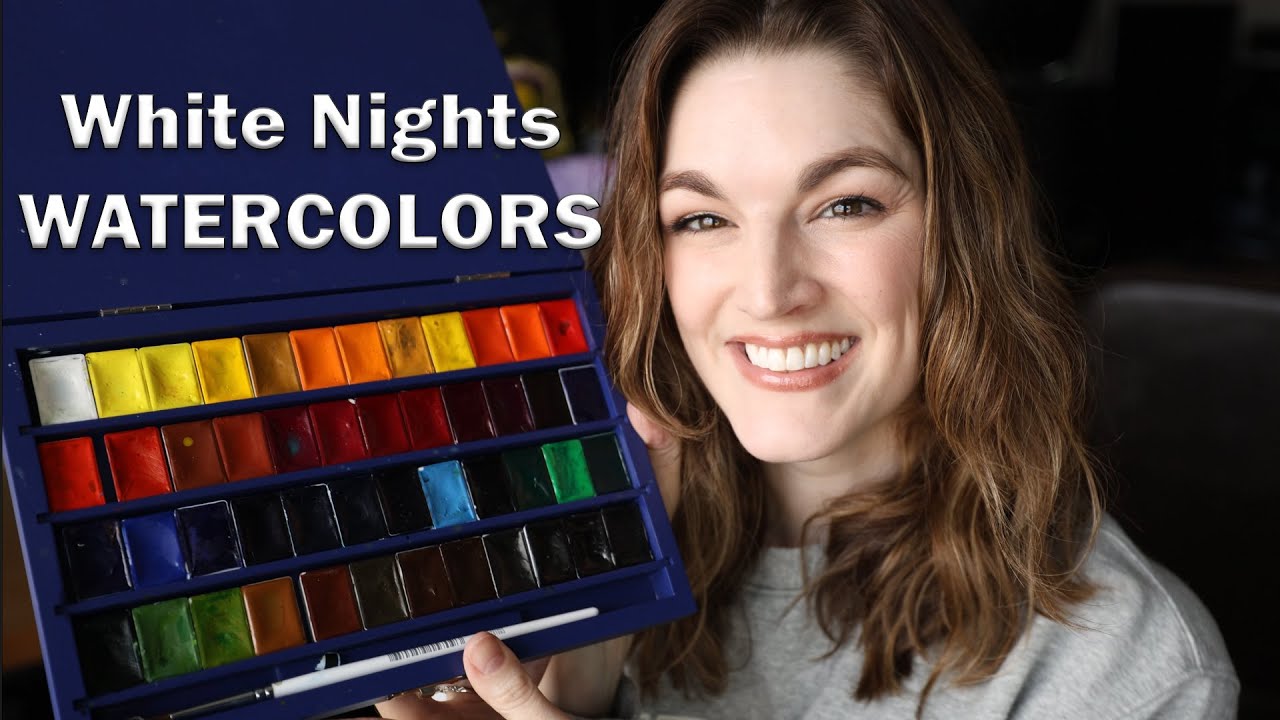 White Nights professional WATERCOLOR paints - Let's try these out ...