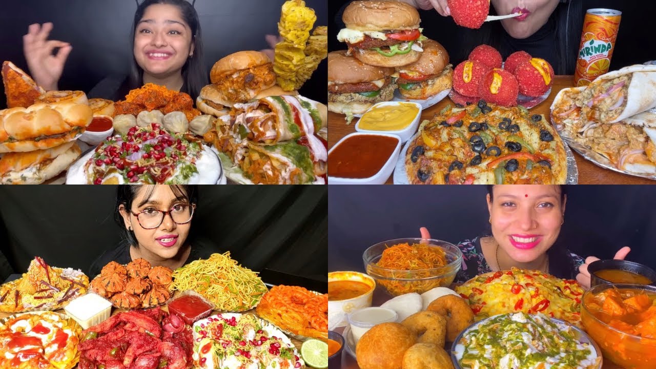 DAHI PURI, MALAI ROLL, CHEESE BALL🤤PIZZA, BURGER, IDLI VADA SAMBAR ...