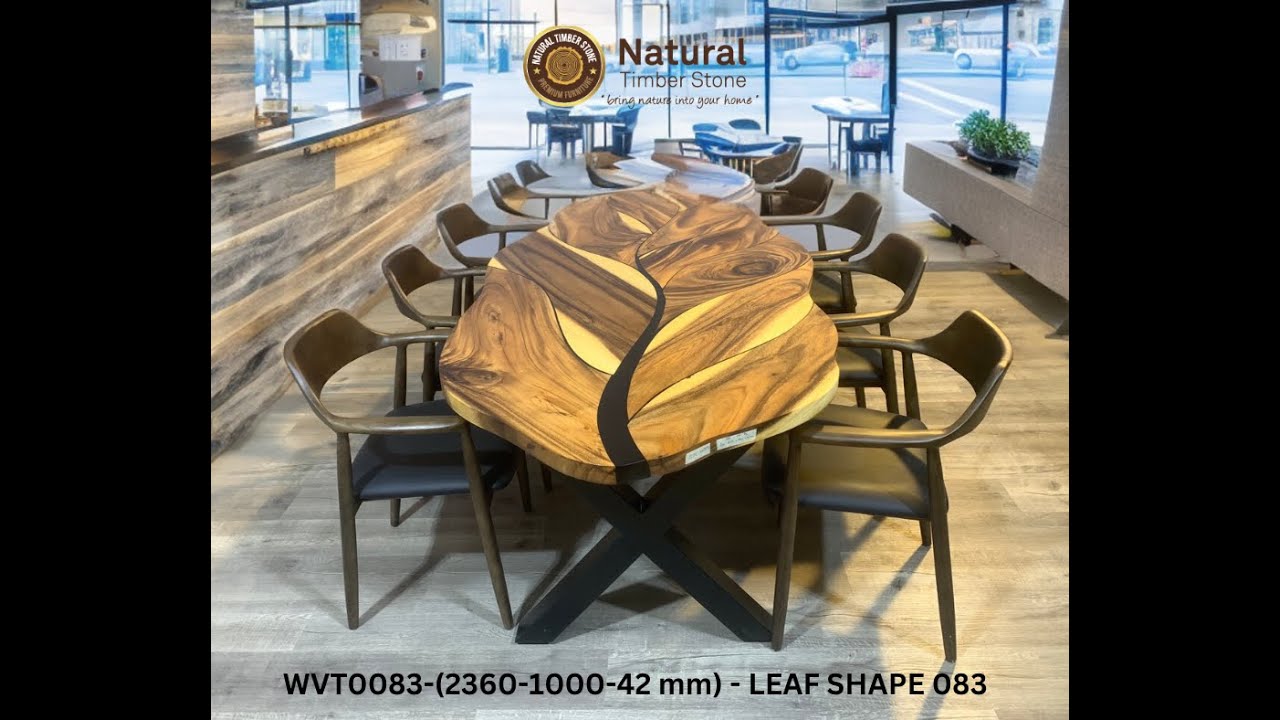 Leaf Shaped Dining Table NTS002023 - YouTube