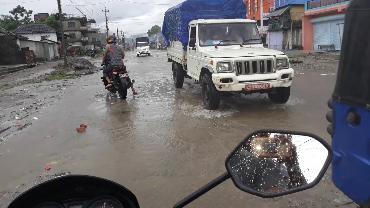 Water in gaighat nepal - YouTube