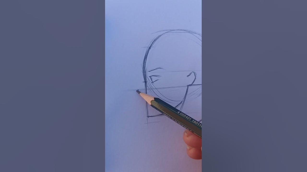 How To Draw Anime Face From The Side Shorts Youtube
