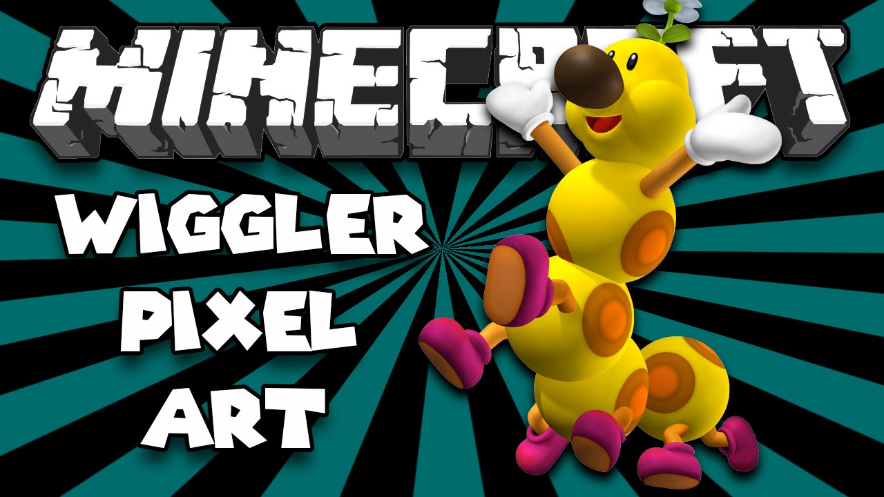Minecraft - Wii U Edition - Wiggler Pixel Art - YouTube