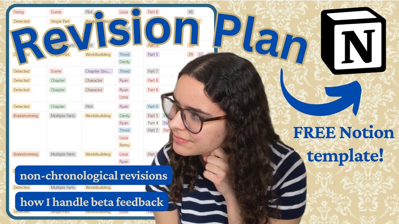 How I organise my Book Revisions (+FREE Notion Template!) - YouTube