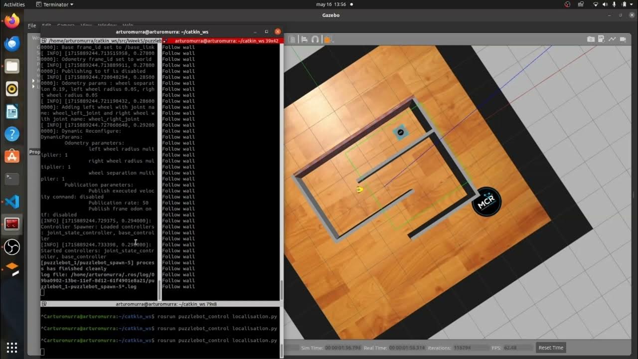Bug2 Algorithm - YouTube