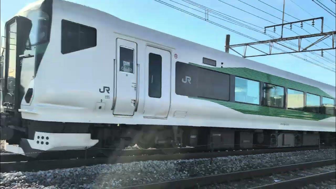 〔4K UHD*sp〕JR東日本・高崎（八高）線：新町～北藤岡・倉賀野駅間、E257系E257系5500番台/特急『草津・四万号』5B/走行シーン。《3003M》 - YouTube