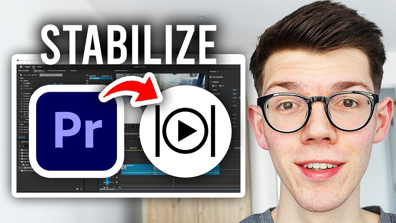 How To Stabilize Video In Premiere Pro - Step By Step - YouTube