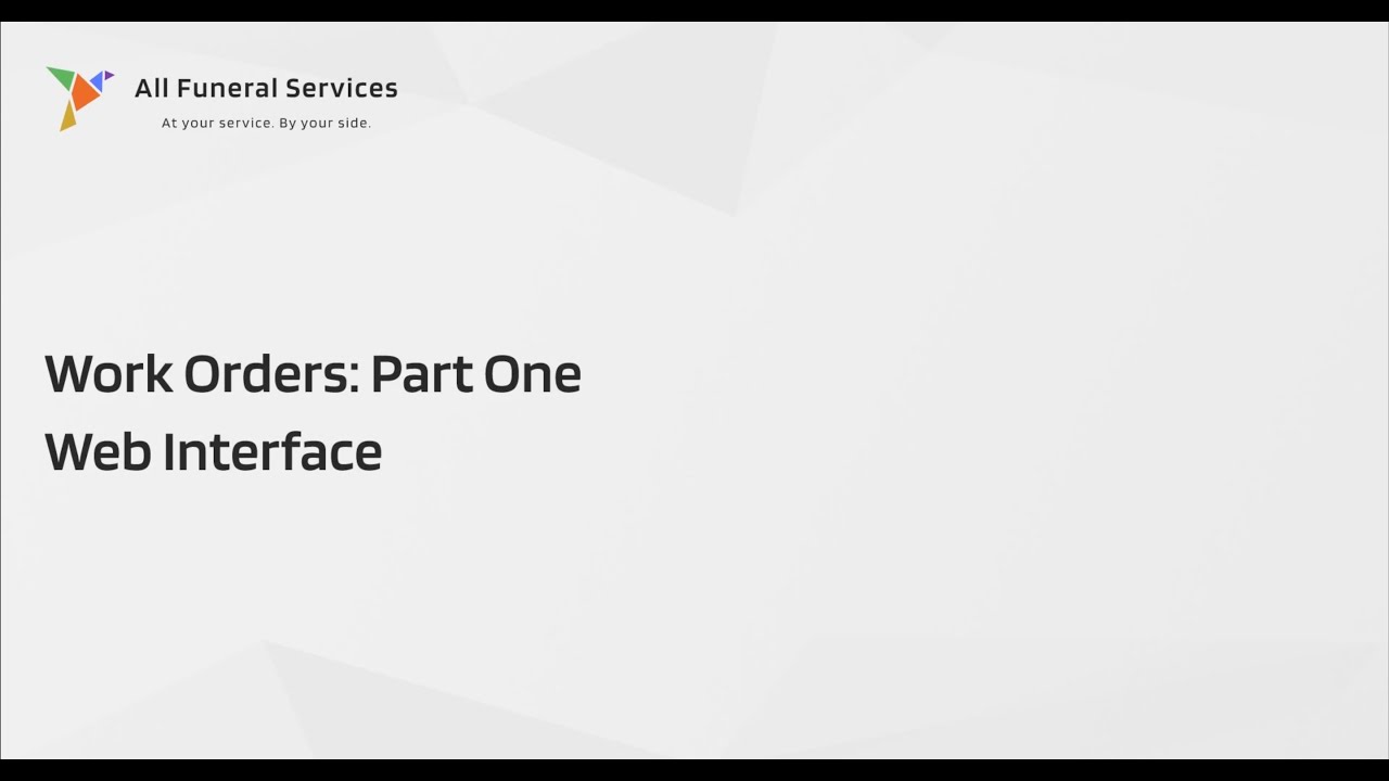 AFS Cemetery Workstation WorkOrders Part I - Manager View - YouTube