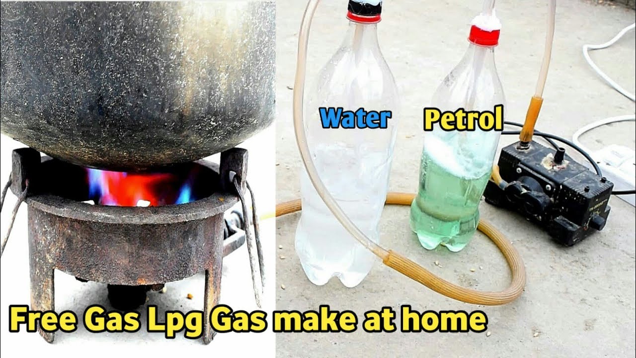 How to make free Lpg gas at homepetrol and water|Amazing idea to use ...