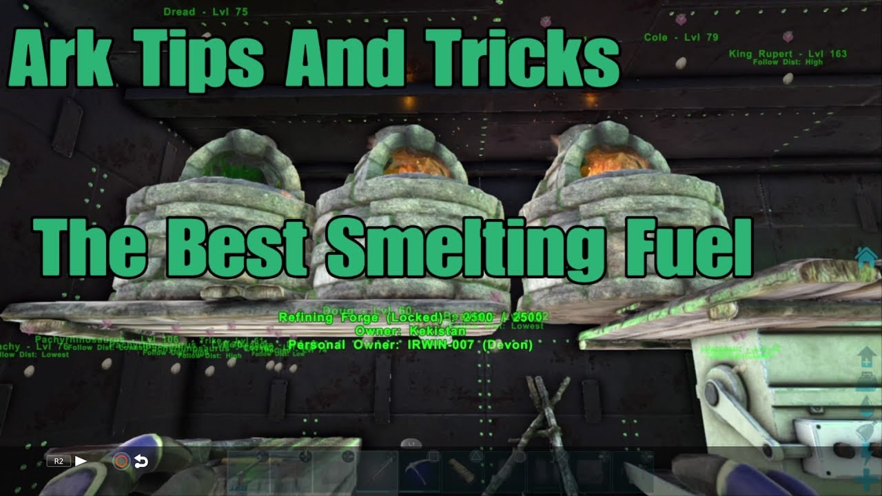Ark Tips And Tricks. The Best Smelting Fuel. Badger_Wild's Ark Survival ...