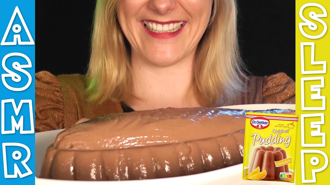 Pudding eating ASMR - The best soft & relaxing mouth sounds - YouTube