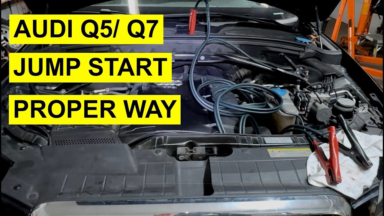 How To Jump Start Audi Q5/ Q7 And etc - DIY - 2009 & Up - YouTube