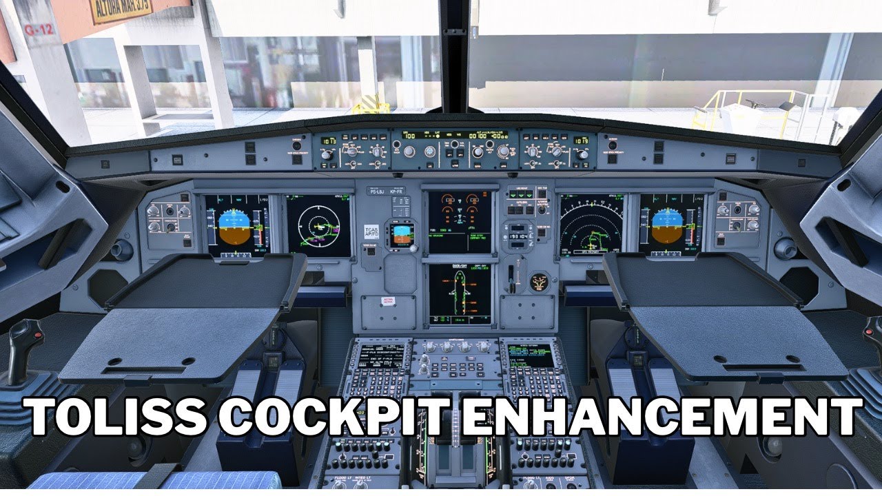 ToLiss Cockpit Enhancement Textures | A320 NEO | KSLC - KSAN | X-Plane ...