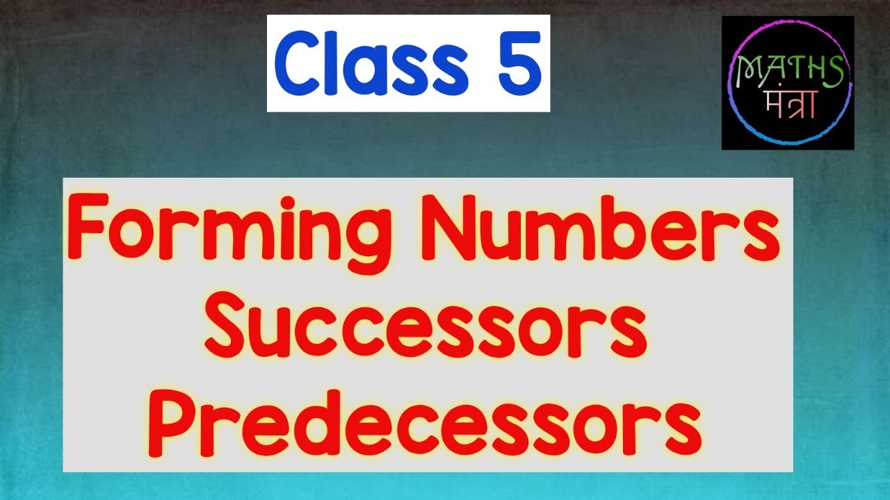 Forming Numbers || Class 5 || CBSE - YouTube