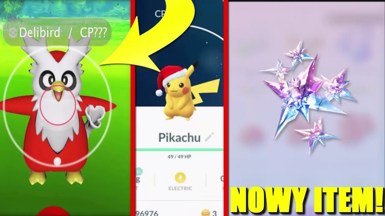 DELIBIRD W POKEMON GO ORAZ ŚWIĄTECZNE NOWOŚCI | 10 NOWYCH POKEMONOW ...