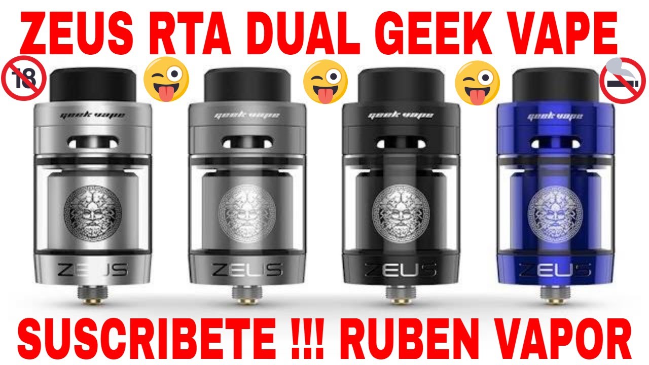 Zeus RTA Dual Coil de Geek Vape,Revision En Español - YouTube