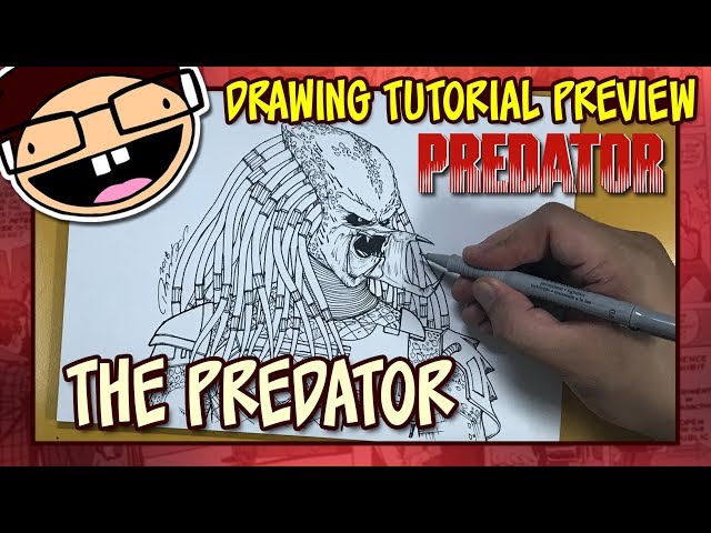How To Draw The Predator Alien Step By Step Aliens Sci