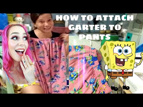 HOW TO ATTACH GARTER TO PANTS - YouTube