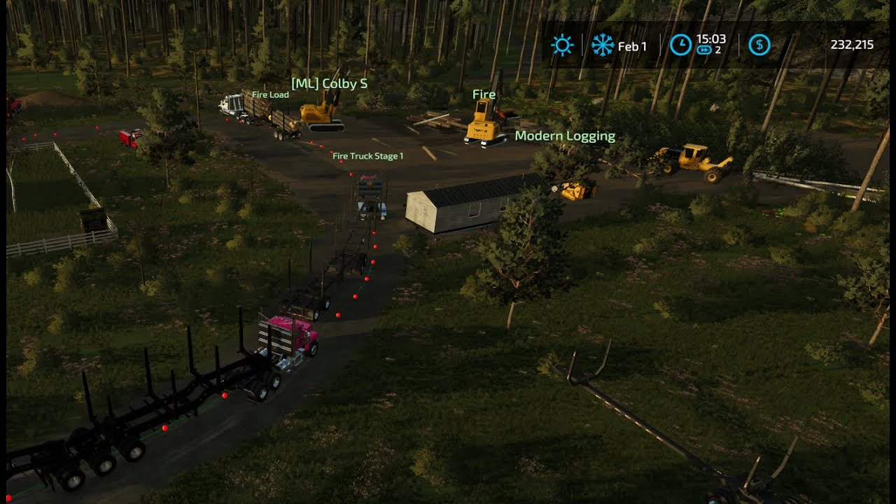 Shenanigans on FS22 with Modern Logging - YouTube