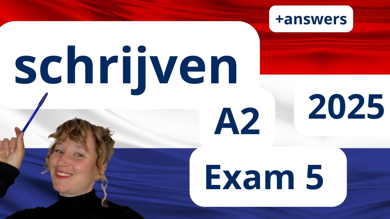 Dutch writing A2 practice exam 5 - oefenexamen schrijven A2 ...
