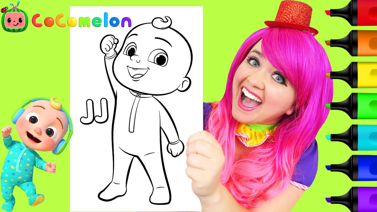 Coloring Cocomelon JJ - YouTube