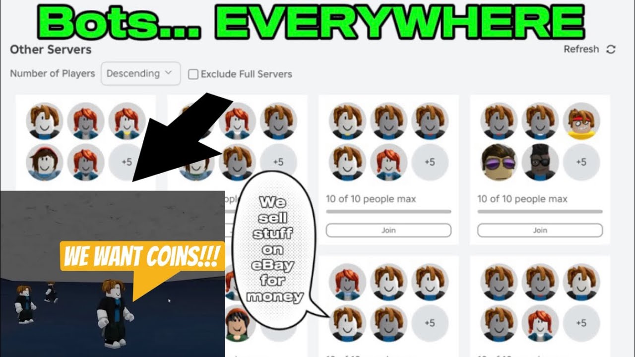 Exploring the bot problem on roblox… - YouTube