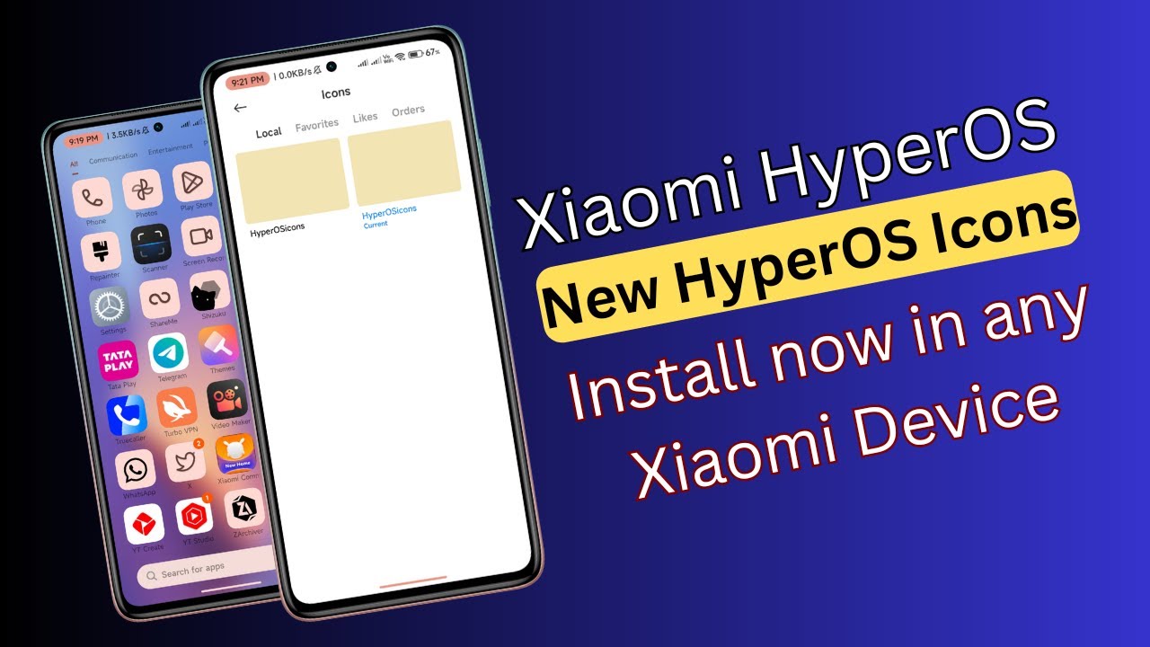 Install Xiaomi HyperOS Icons in any Xiaomi Device 📱 - YouTube