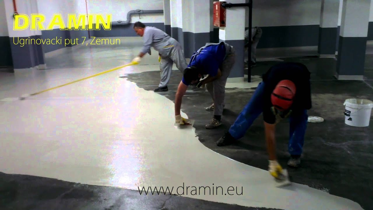 Epoksi pod za garaže i industrijske objekte - ugradnja epoksi poda ...
