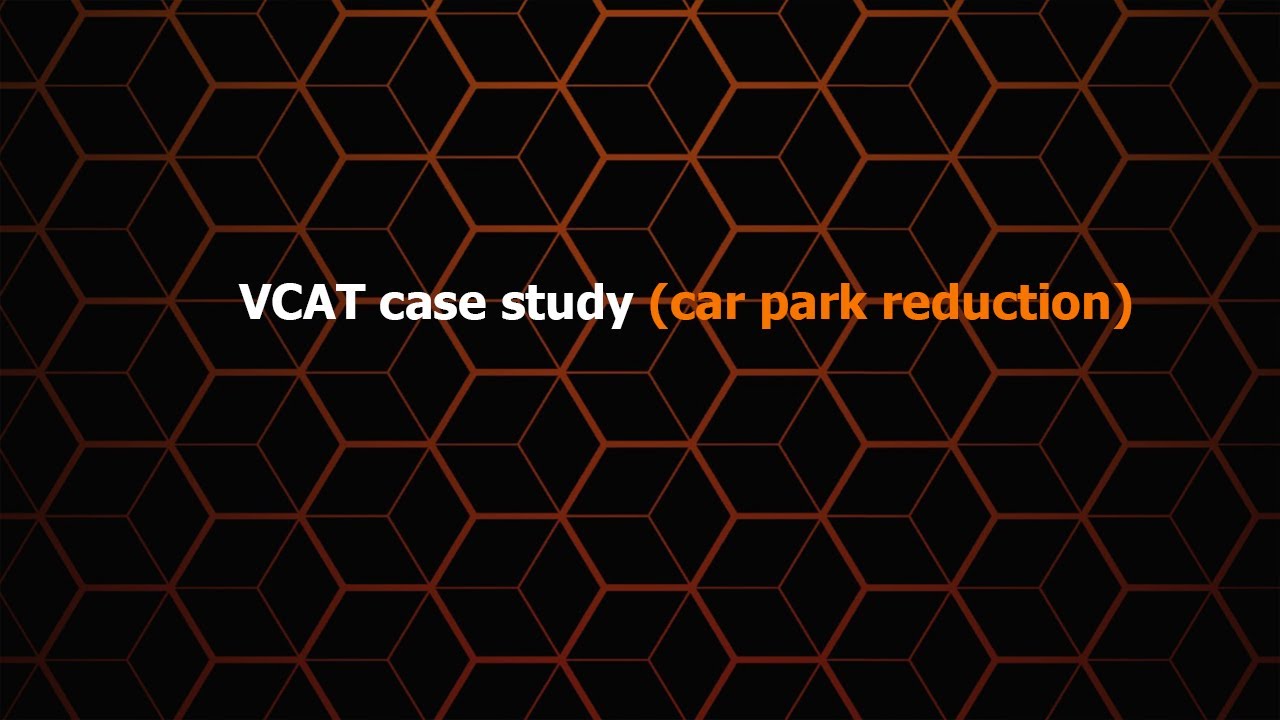 VCAT Case Study: Car Park Reduction for a New Development - YouTube