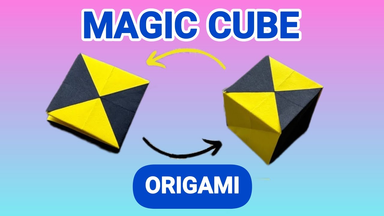 Easy Origami Magic Cube 🔮 | Fold This Mind-Blowing Transforming Paper ...