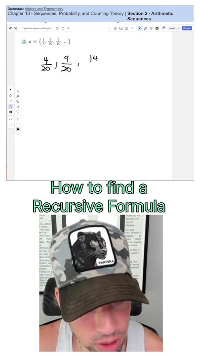 How to Find a Recursive Formula - YouTube