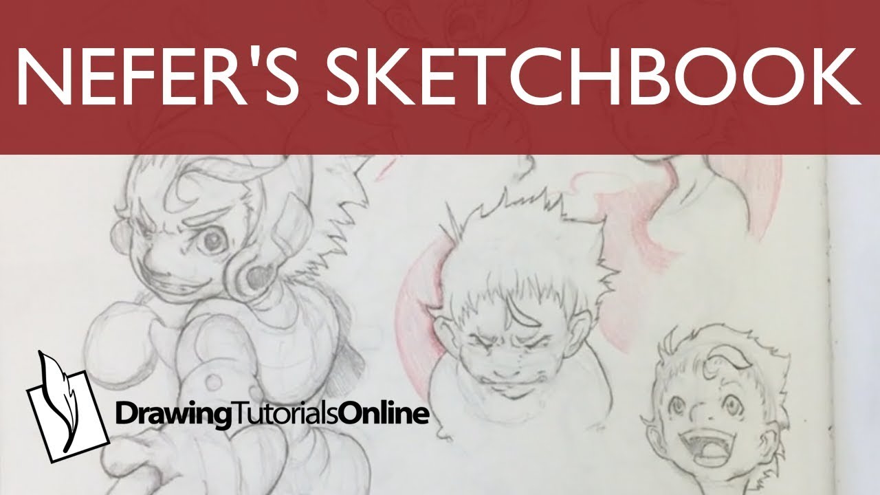 Nefer's Sketchbook - Detailed Delicate Line - YouTube