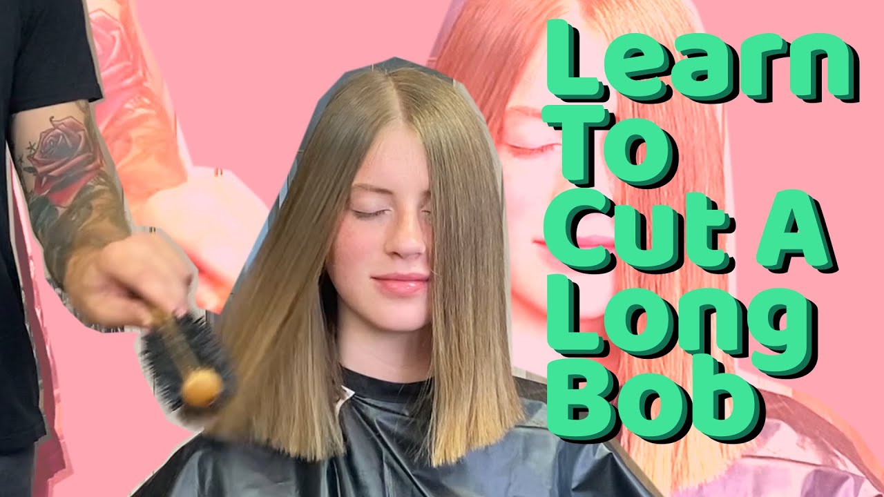 Learn To Cut Hair, How To Cut A Long Bob with Clippers - YouTube