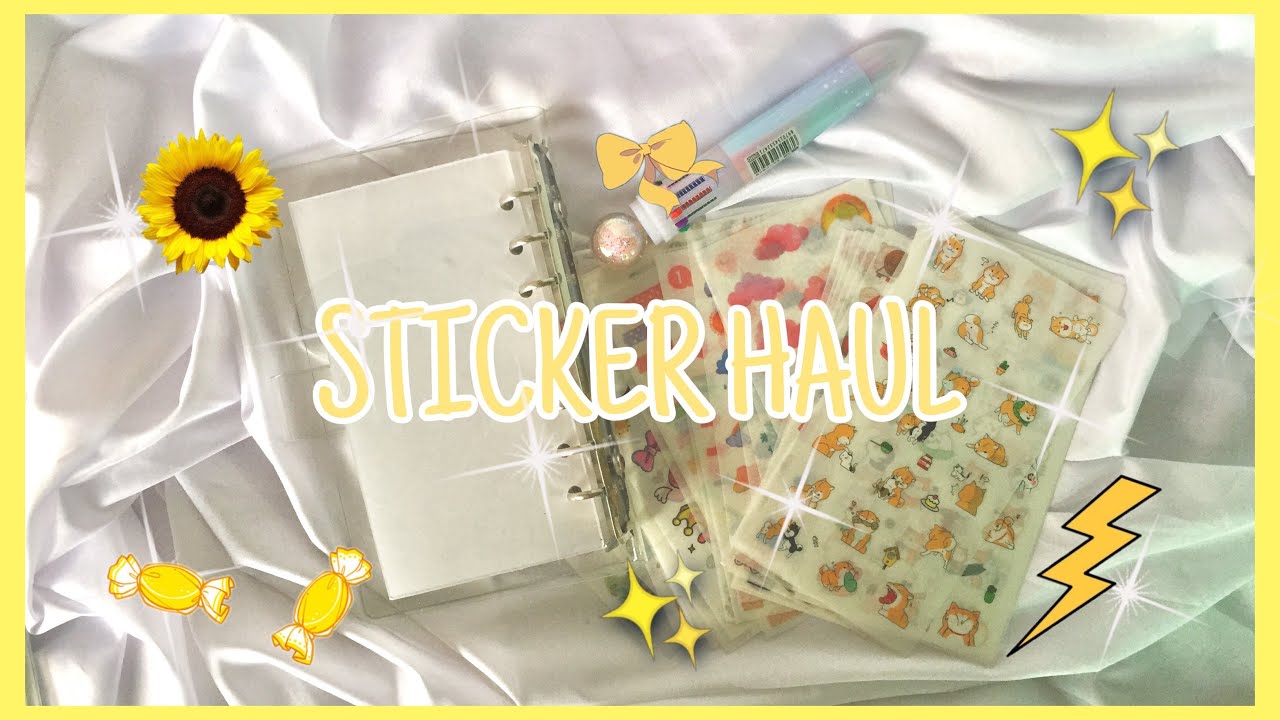 stationery shopee haul | sticker korea lucu | unboxing [ina] - YouTube