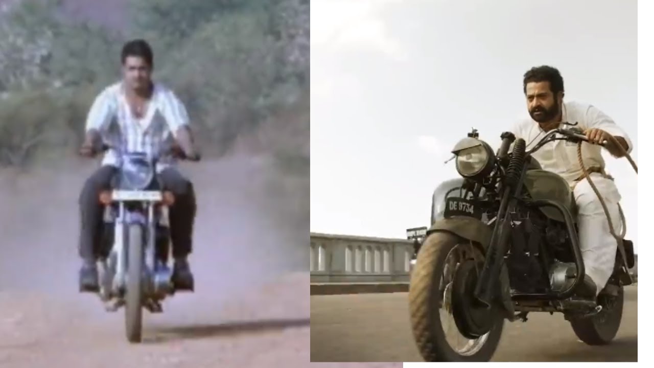Jr.ntr bike ( bullet)🔥 transformation attitude status video - YouTube