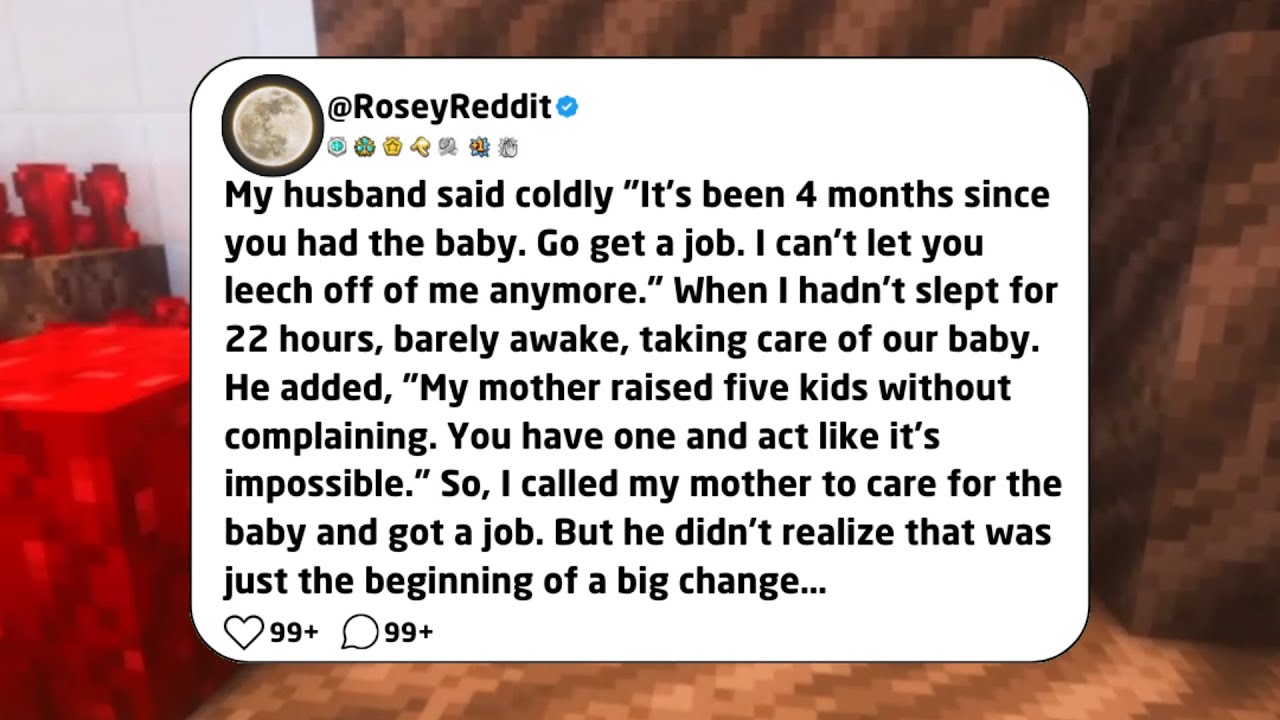 My husband said coldly "It's been 4 months since you had the baby. Go ...