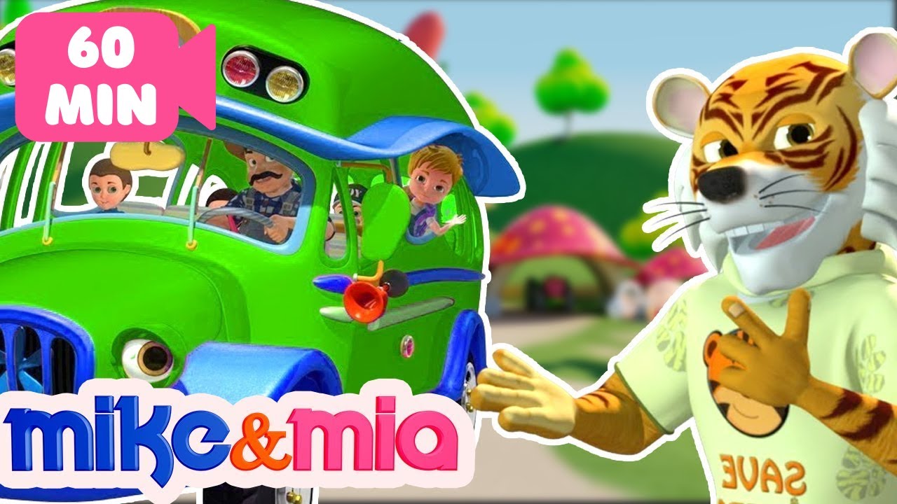 Green Wheels on the Bus | Kindergarten Nursery Rhymes and Songs ...
