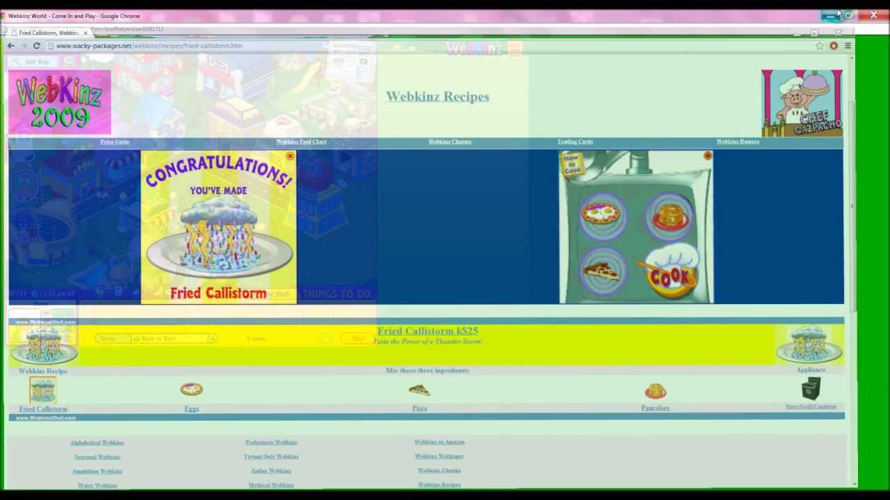 How to make awesome food for your webkinz! - YouTube