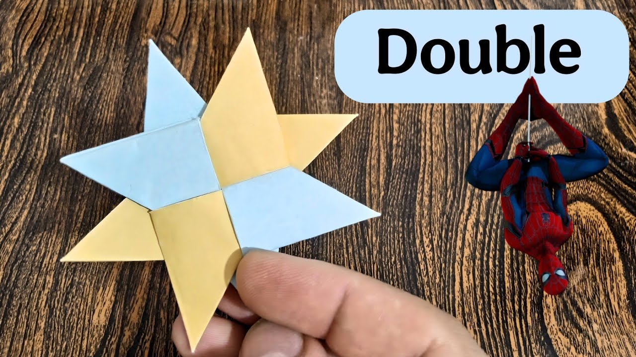 Make a Double Ninja Star & Paper Boomerang for a Hunting Game in 2 ...
