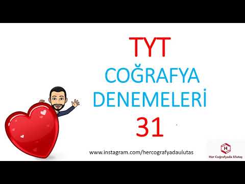 YKS - TYT COĞRAFYA DENEMELERİ 31- ULUTAŞ