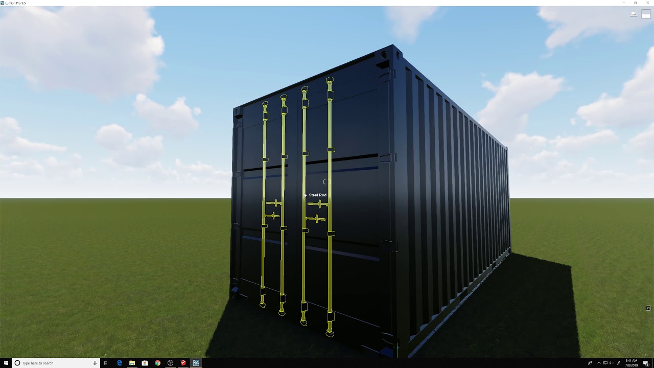 Rendering a Shipping Container in Lumion from Sketchup - YouTube