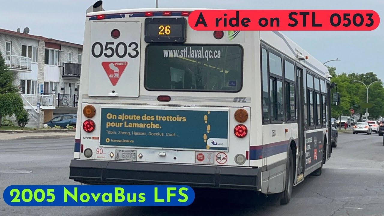 A short ride on STL 0503 (Retired) - 2005 NovaBus LFS - YouTube