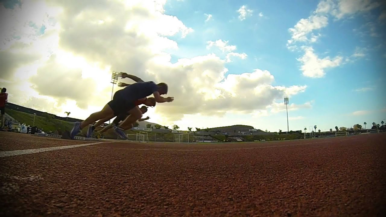 Sprint Start - Slow Motion - YouTube