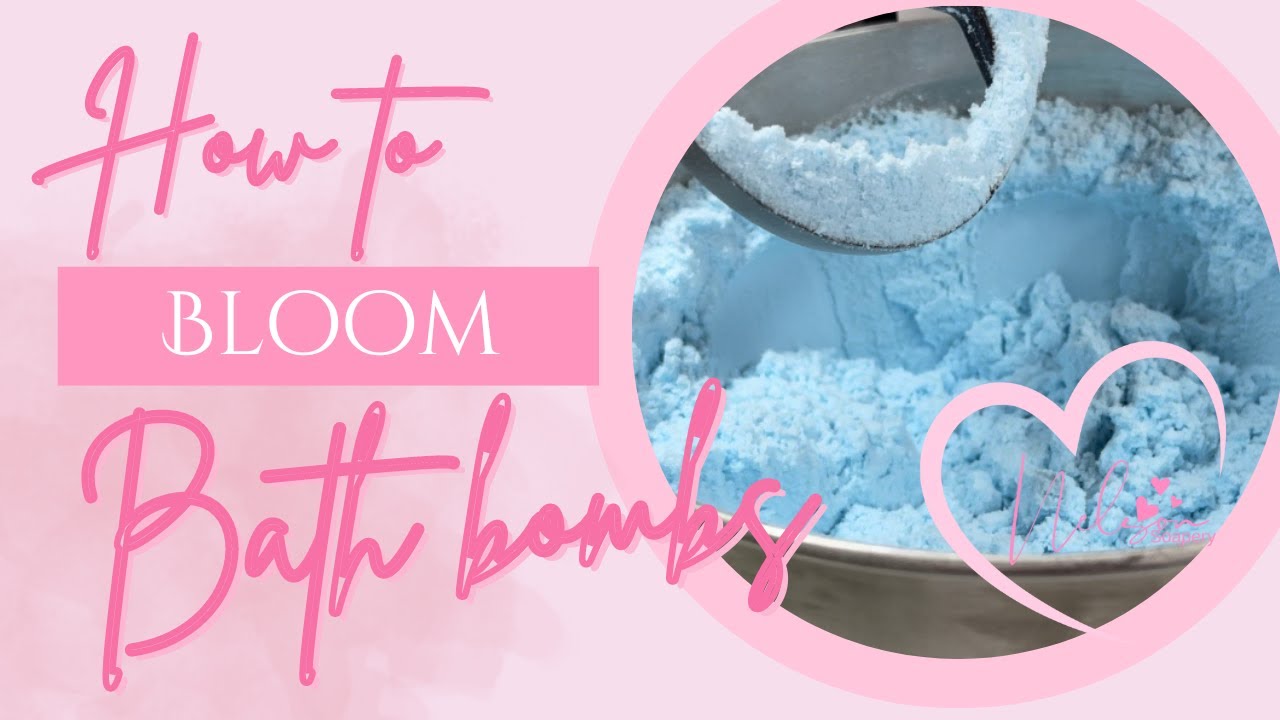 How to get beautiful bath bomb colours. Blooming bath bomb mixture is ...
