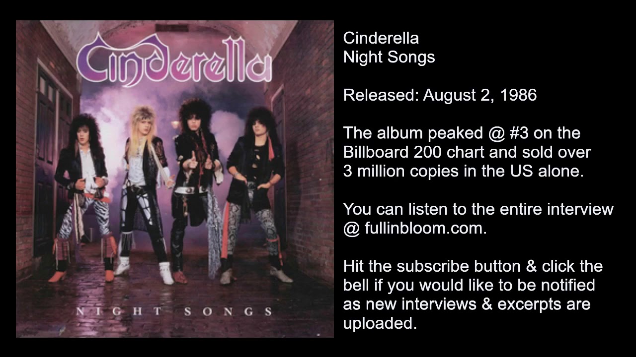 Mark Weiss Talks Cinderella 'Night Songs' Album Cover - full in bloom ...