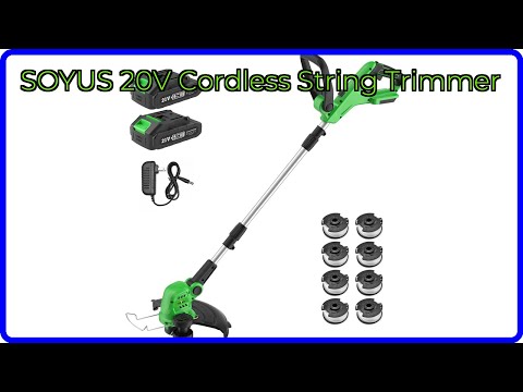 REVIEW (2026): SOYUS 20V Cordless String Trimmer. ESSENTIAL details.