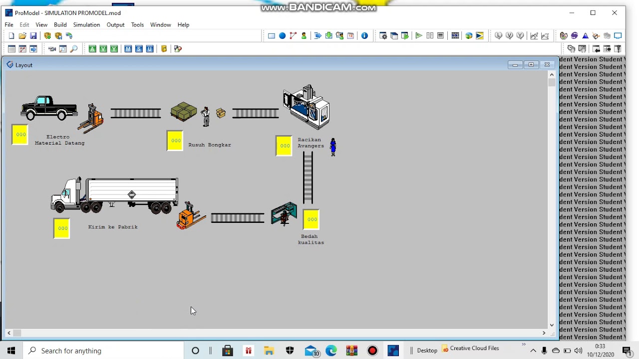 Simulasi Produksi manufactur Dengan Promodel 2016 Student Version - YouTube