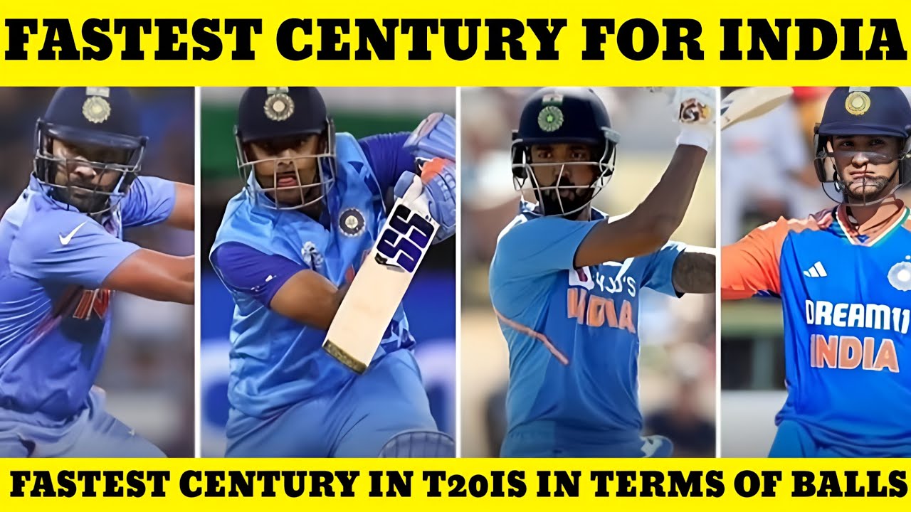 Fastest 100 in T20I by Indian Batsman | Fastest Century India T20I ...