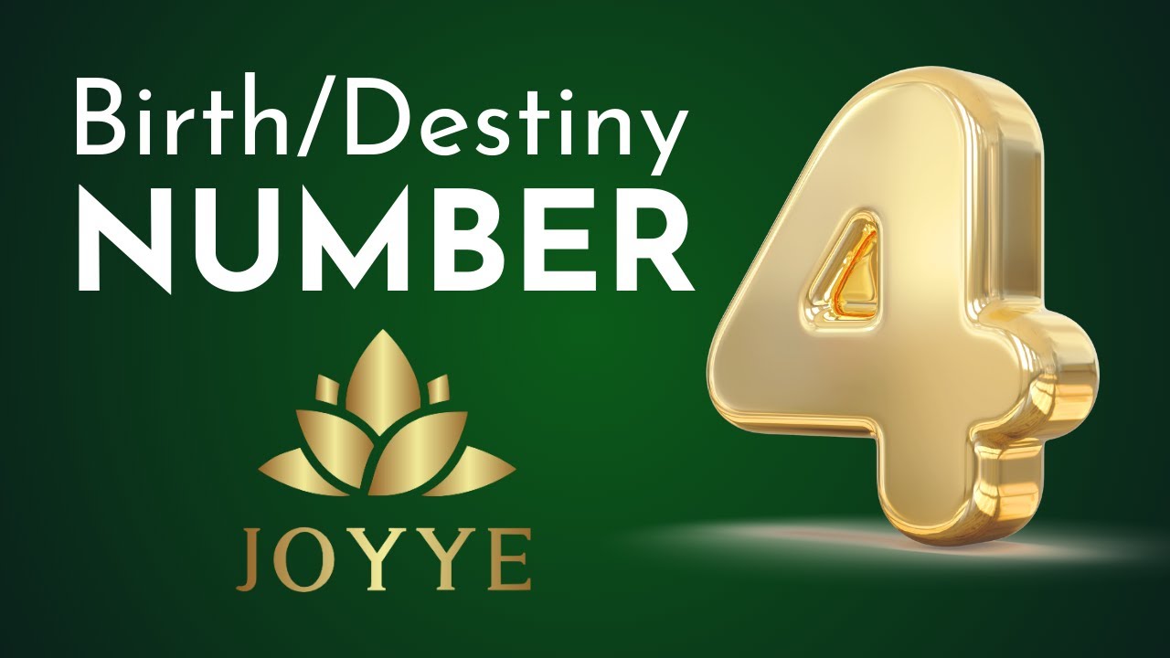 Numerology Number 4 - Destiny Number 4 or Birth Number 4 - JOYYE ...